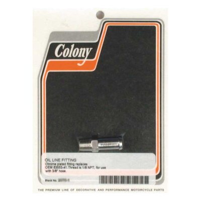 Colony, oil line fitting, straight - OstFreesenChoppers® | OFC-Shop.eu ...