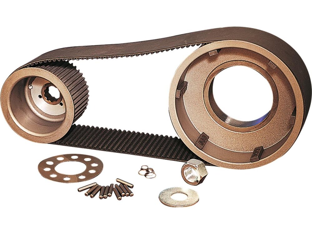Splined Shaft 3" Wide Belt Drive Kit for Kick Start 47 Tooth Front/76 ...