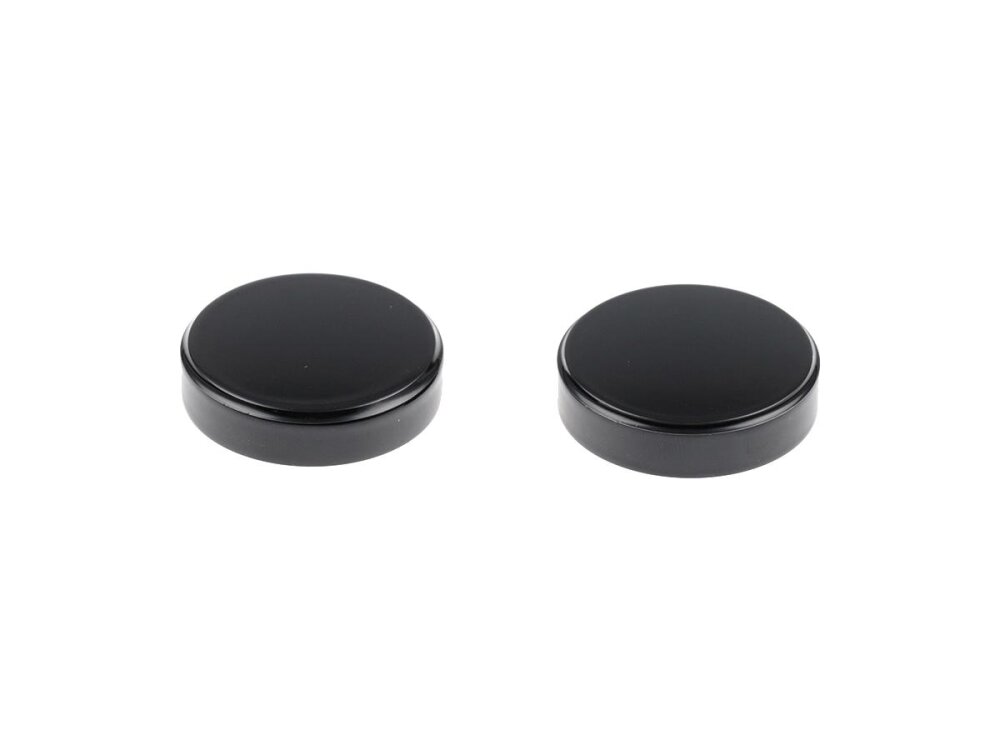 End Cap Fork Cover Fork Cap Plain Black Powder Coated ...