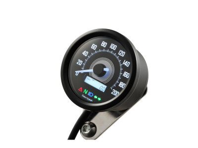 Velona60 Speedometer Scale: 200 mph; 200 km/h, with Indicators Black ...